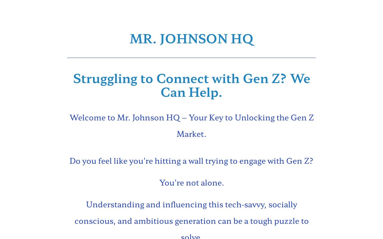 Mr. Johnson HQ